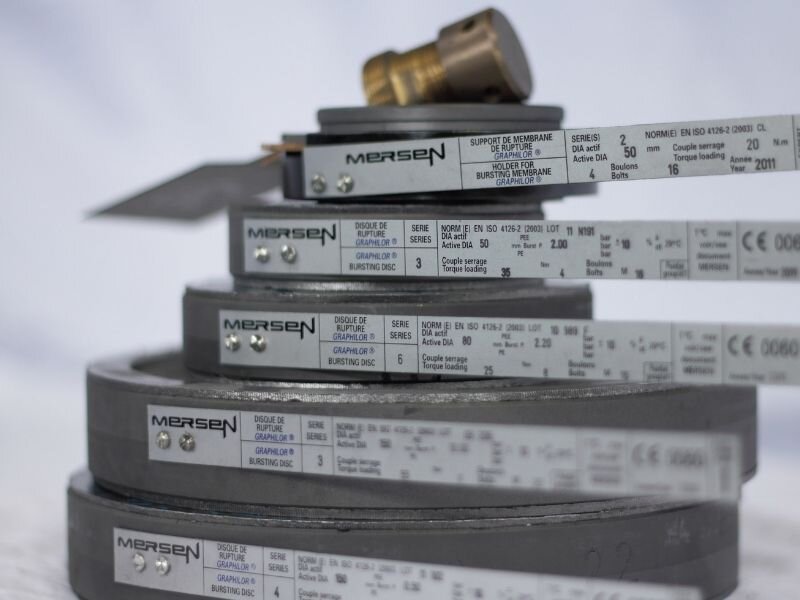 Mersen | rupture disc | Graphilor® | bursting disc| graphite rupture ...