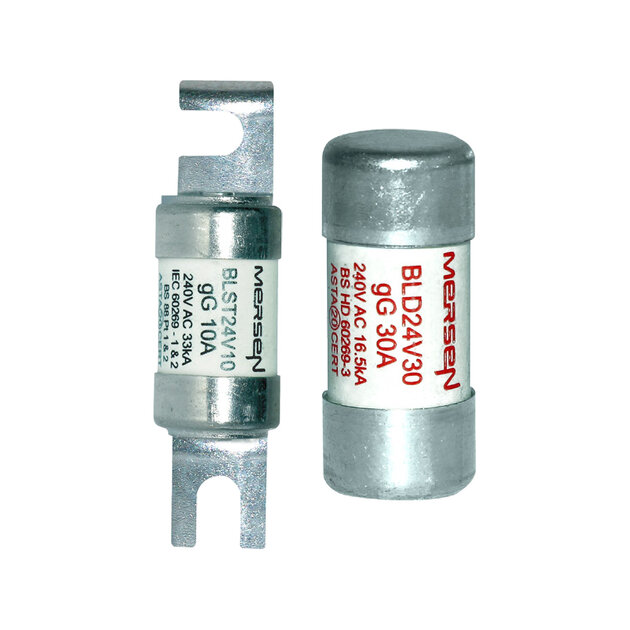 BS Street Lighting Fuses gG 240VAC Fuses | Mersen