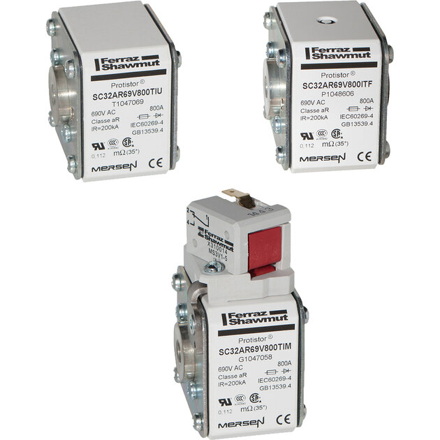 Protistor® SC Series size 32 aR, 690 VAC (IEC) / 760VAC (UL) Fuses | Mersen